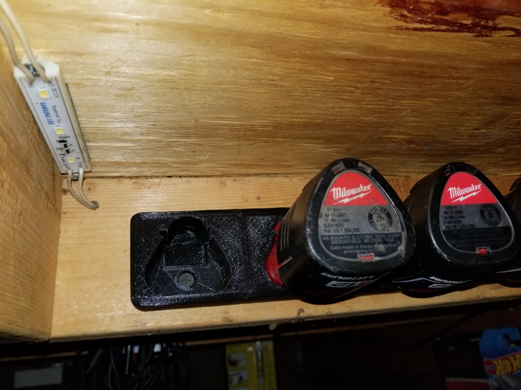 🔋 Milwaukee 12v tool and battery holders (wall mount)・Free 3D File for ...